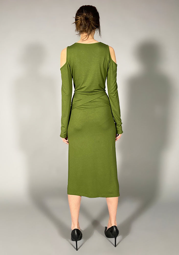 Jersey Panel Dress - Green – JSP Ready